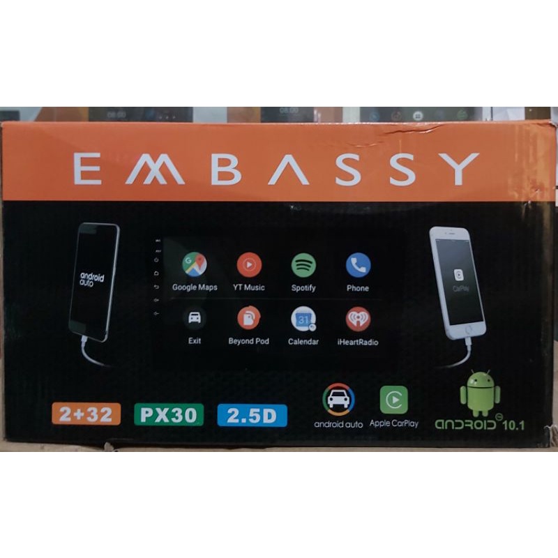 Jual Doubel din Headunit Android Embassy PX30 10 Inch DSP 2/32 wireless ...