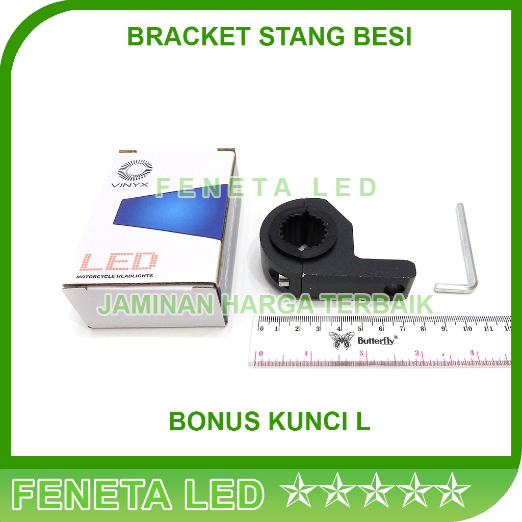 Jual Bracket Dudukan Lampu pada Stang Motor atau Pipa Silinder | Shopee ...
