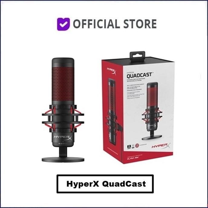 Jual Hyperx Quadcast Streaming Gaming Microphone Kingston Hyper X Quad Cast | Shopee Indonesia