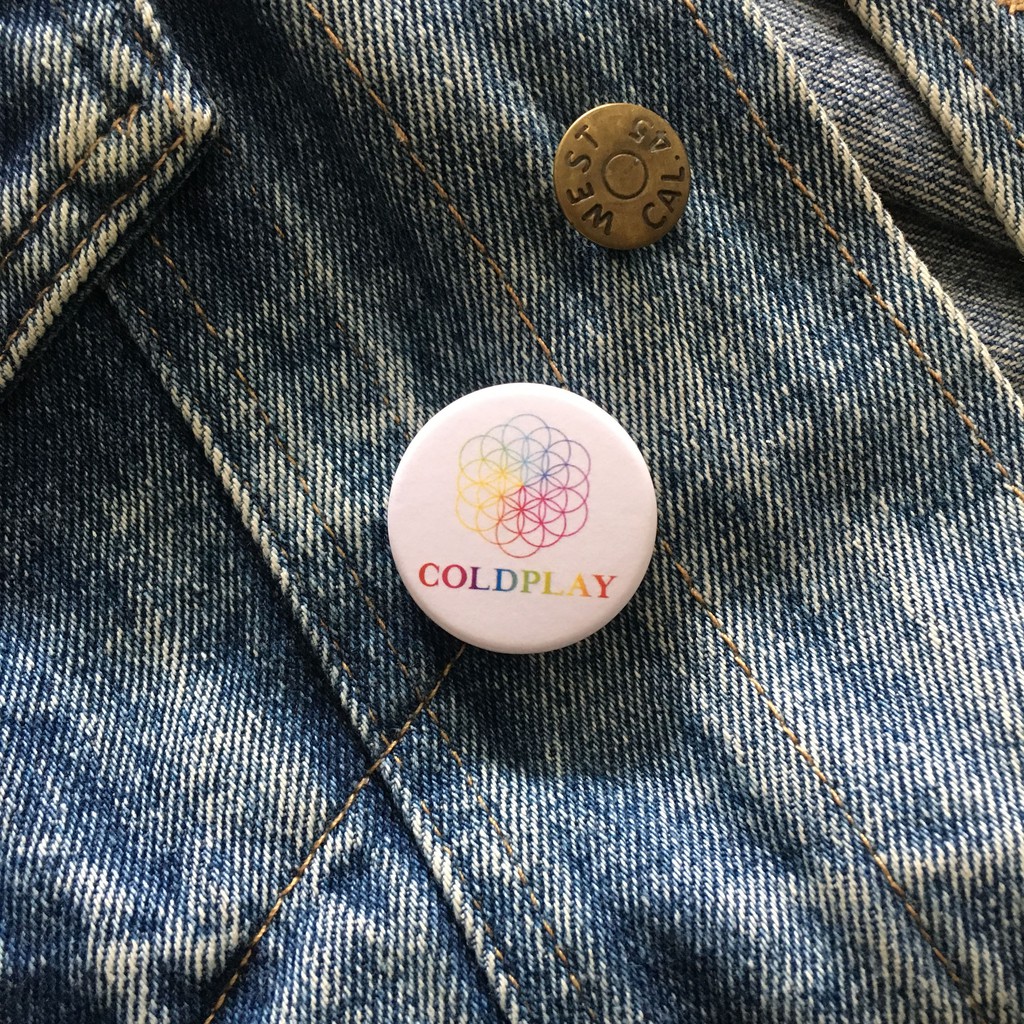 Jual Coldplay Logo 2 Pin Button 32mm | Shopee Indonesia