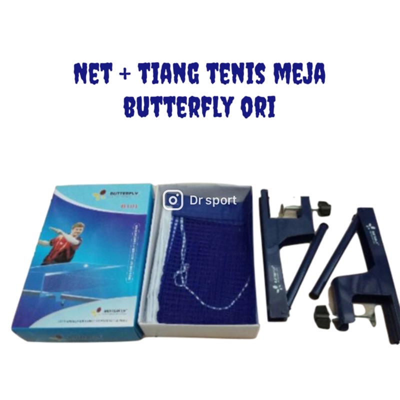 Jual Net tenis meja / pingpong Butterfly 1 set tiang dan net | Shopee Indonesia