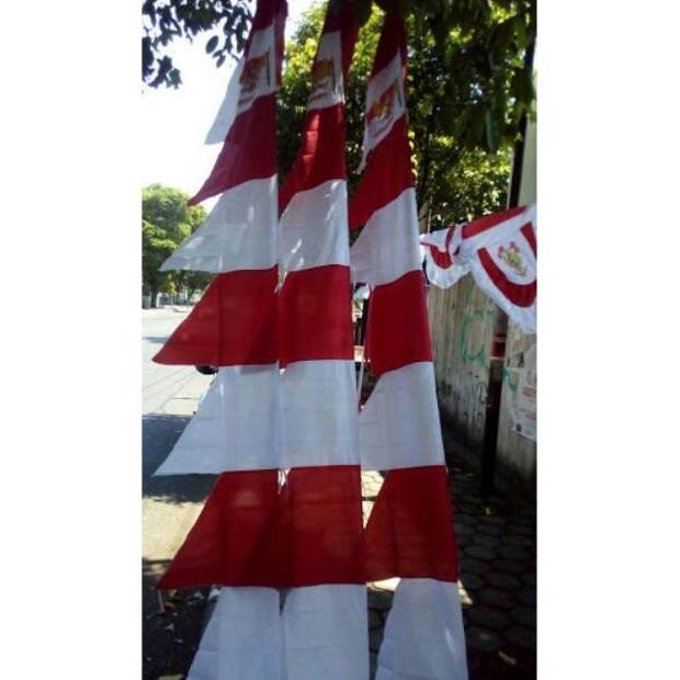 Jual umbul-umbul merah putih sablon garuda bendera umbul-umbul | Shopee Indonesia