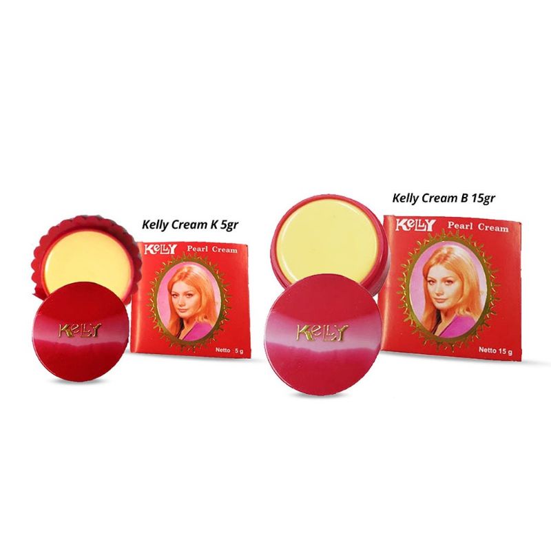 Jual Kelly Cream Pearl Foundation Wajah 5gr 15gr Kecil Besar Original ...