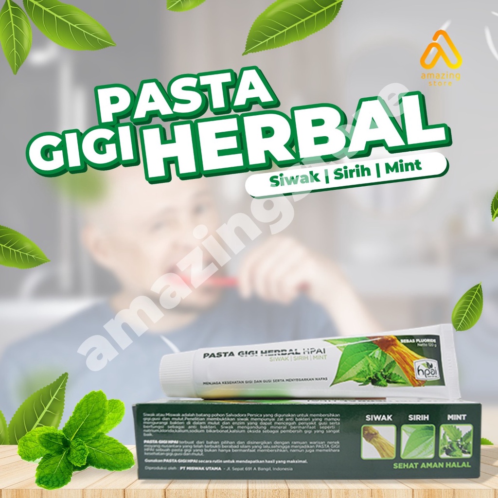 Jual Best Seller Pasta Gigi Herbal Siwak, halal PGH HNI HPAI ORI ...