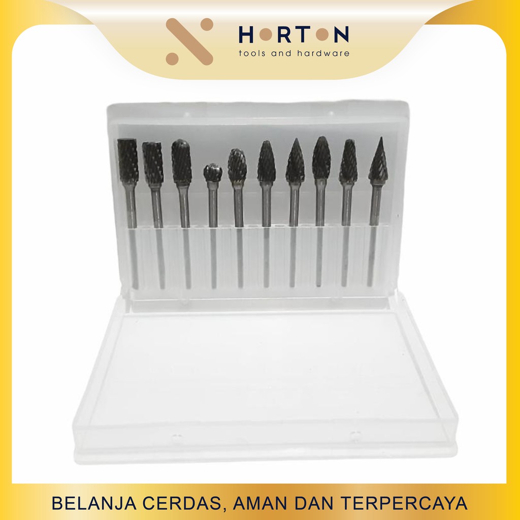 Jual Mata Tuner SET 10Pcs / Carbide Rotary File Combination Set 10Pcs ...