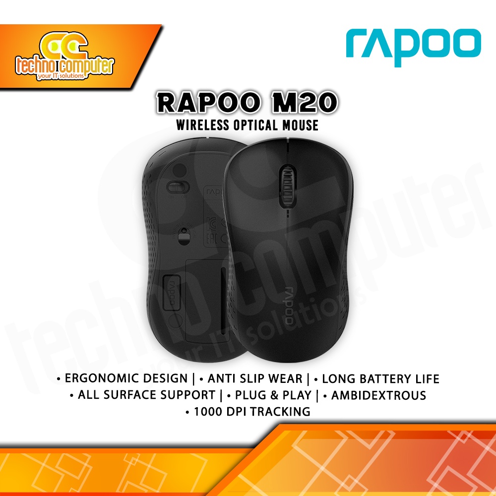 Jual RAPOO M20 Wireless - Office Mouse | Shopee Indonesia