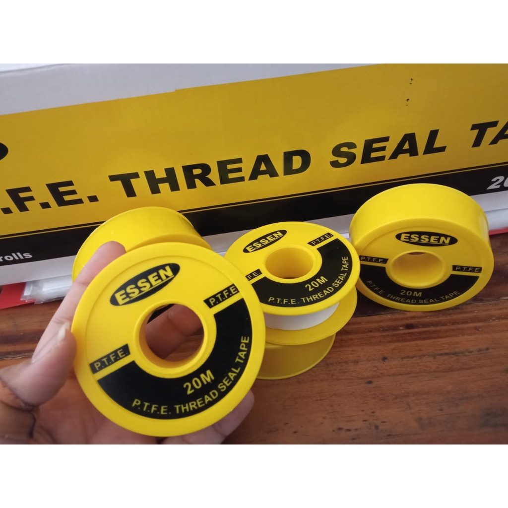 Jual SEAL TAPE ESSEN 1" inch 20M / Sealtape Siltip 20 Meter | Shopee ...