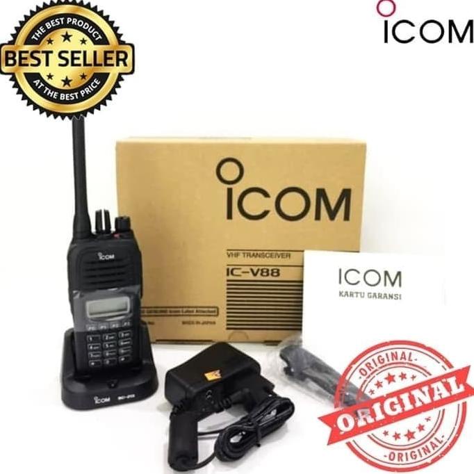 Jual New Ht Walkie Talkie Icom Ic- V88 V 88 Vhf 136-174 Mhz Handy Talky ...