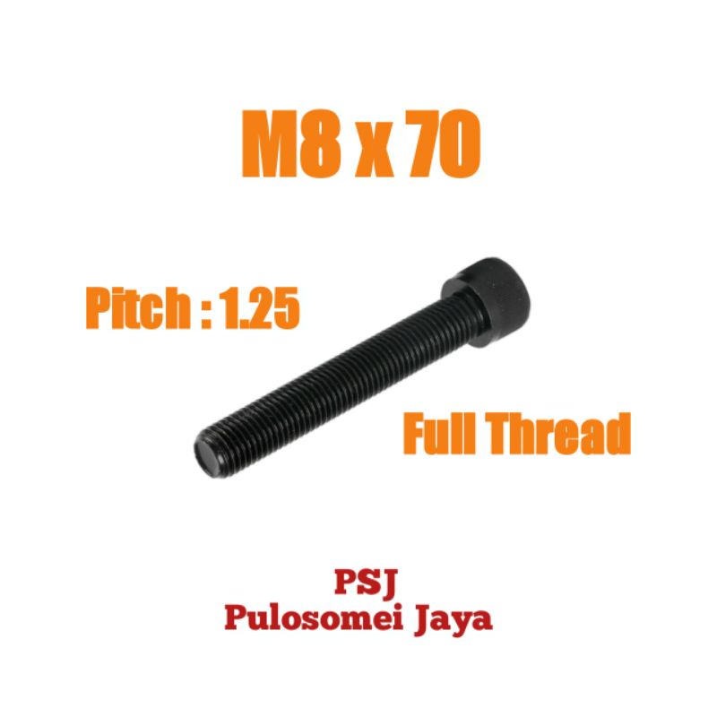 Jual Baut L Baja M8 x 70 / Socket Head Kunci L Grade 12.9 | Shopee Indonesia
