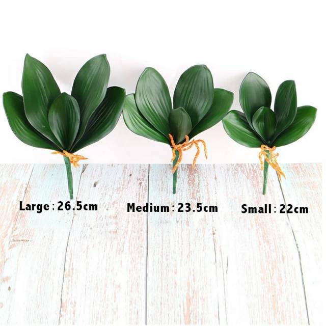 Jual DAUN ANGGREK LATEX [TERLENGKAP SEMUA UKURAN] Daun Imitasi Daun ...