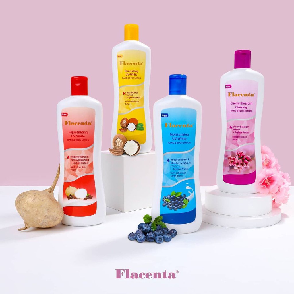 Jual FLACENTA UV WHITENING HAND & BODY LOTION 500ML | Shopee Indonesia
