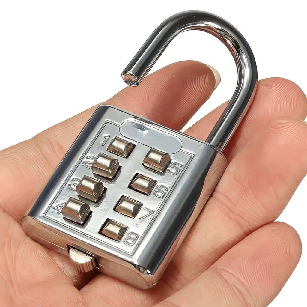 Jual Gembok Angka Gembok Pin Gembok Kombinasi 8 Digit Angka | Shopee ...