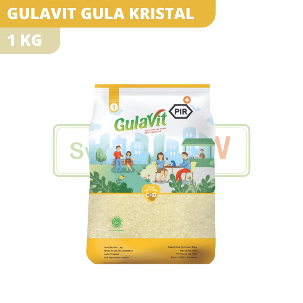 Jual GULAVIT GULA KRISTAL PUTIH BERVITAMIN C + D 1KG | Shopee Indonesia