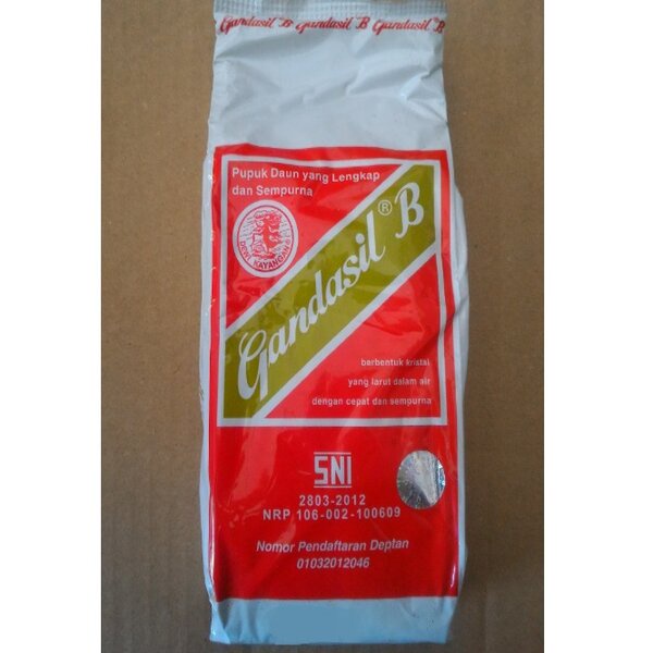 Jual Gandasil B 500gram Merah Pupuk NPK Pertumbuhan Bunga Buah Tanaman ...