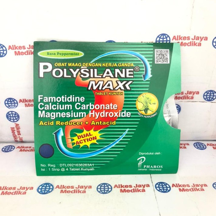 Jual Polysilane Max Papermint Isi 4 Tablet Hisap - Obat Magh | Shopee ...