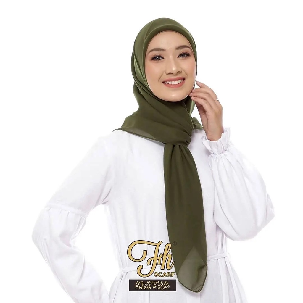 Jual [COD] Hijab Segiempat Bella Square premium warna hijau matcha / sage green | Shopee Indonesia