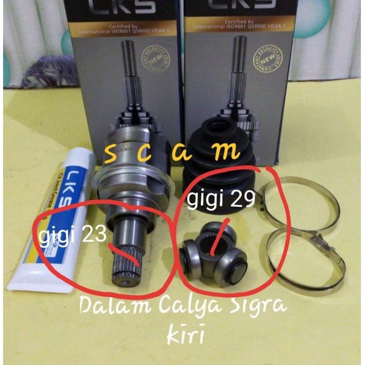 Jual CV JOINT DALAM AS RODA DALAM KIRI CALYA SIGRA 1200CC | Shopee Indonesia