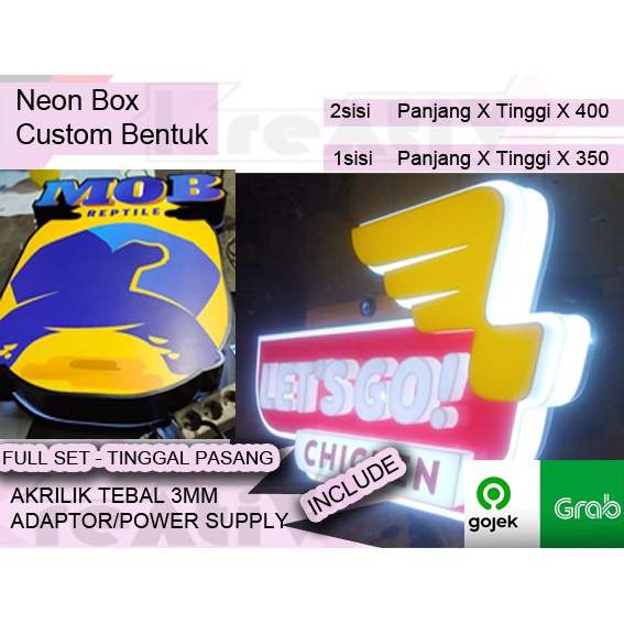Jual Neon box Custom custome bentuk pola | Shopee Indonesia