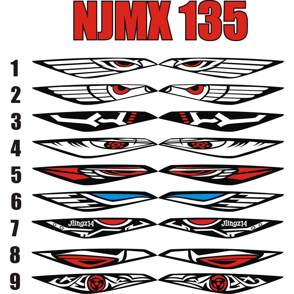 Jual Stiker Lampu List motor Jupiter MX NEW / 100%Anti AIR | Shopee ...