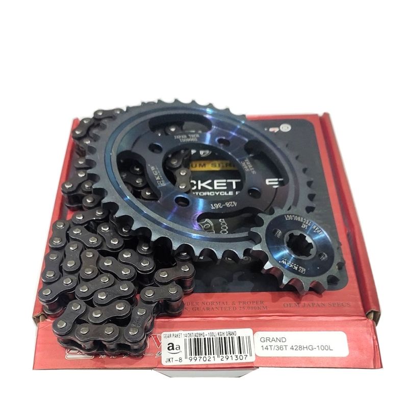 Jual gir gear set girset gearset titanium kgw 14-36 GRAND LEGENDA ...