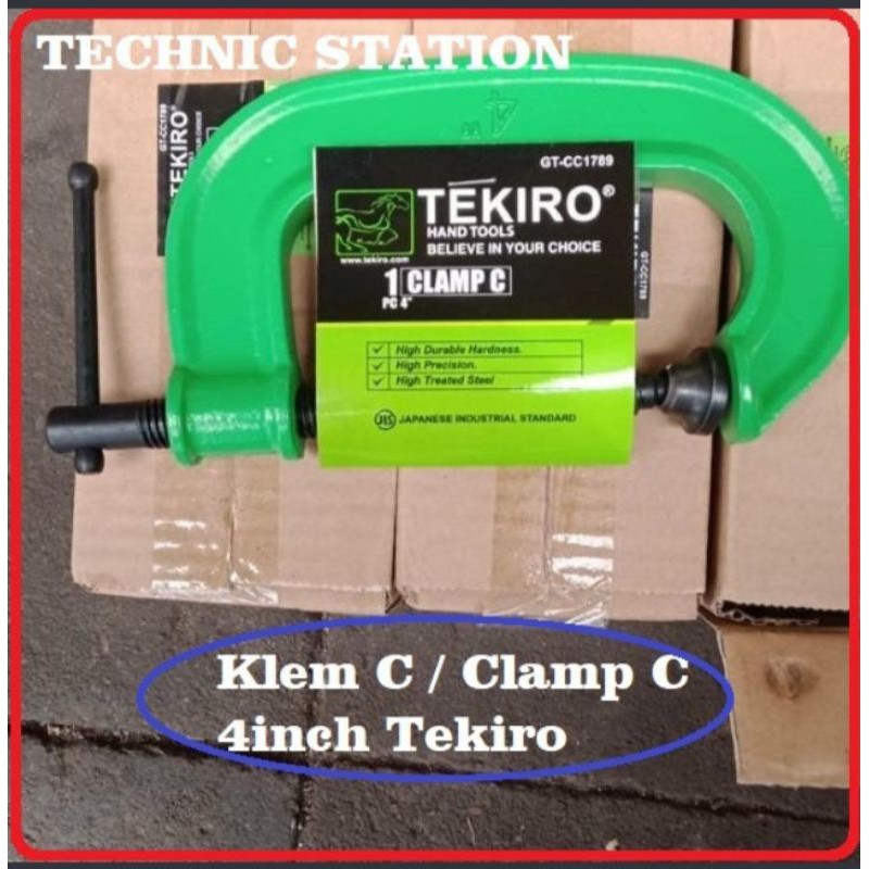 Jual Klem C/Clamp C 4" penjepit TEKIRO | Shopee Indonesia