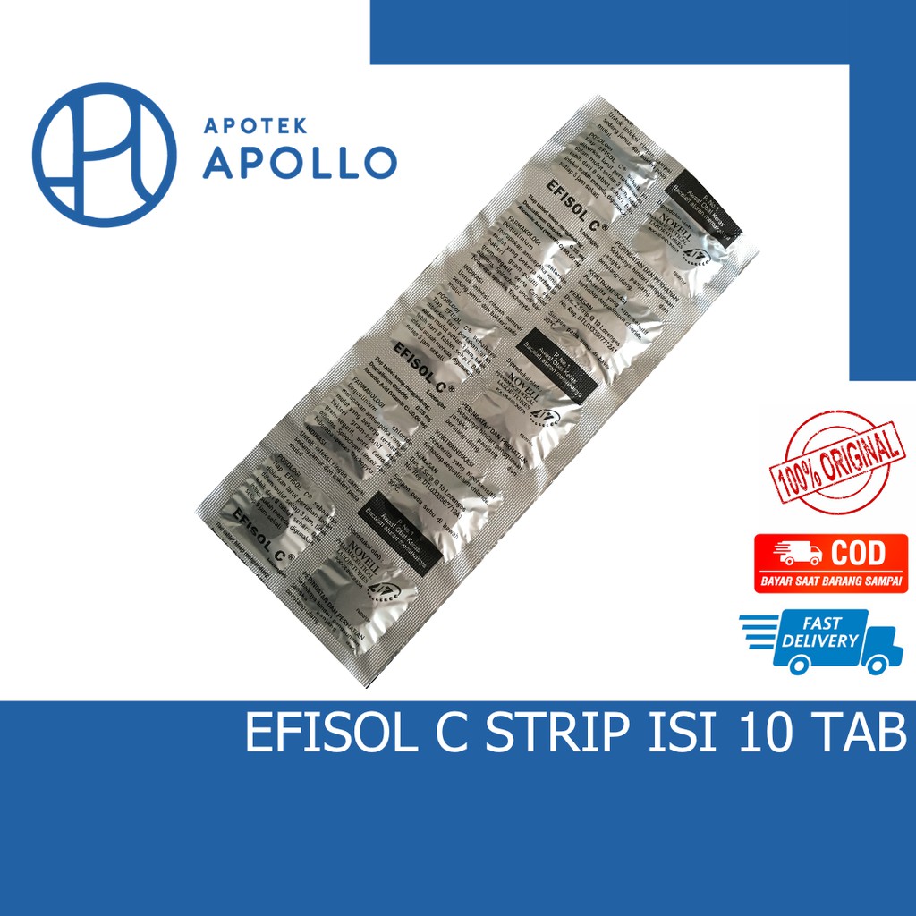 Jual EFISOL C STRIP ISI 10 TABLET | Shopee Indonesia