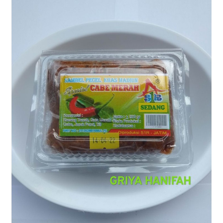 Jual SAMBEL PECEL MADIUN, BUMBU PECEL MADIUN CAP CABE MERAH, BUMBU ...