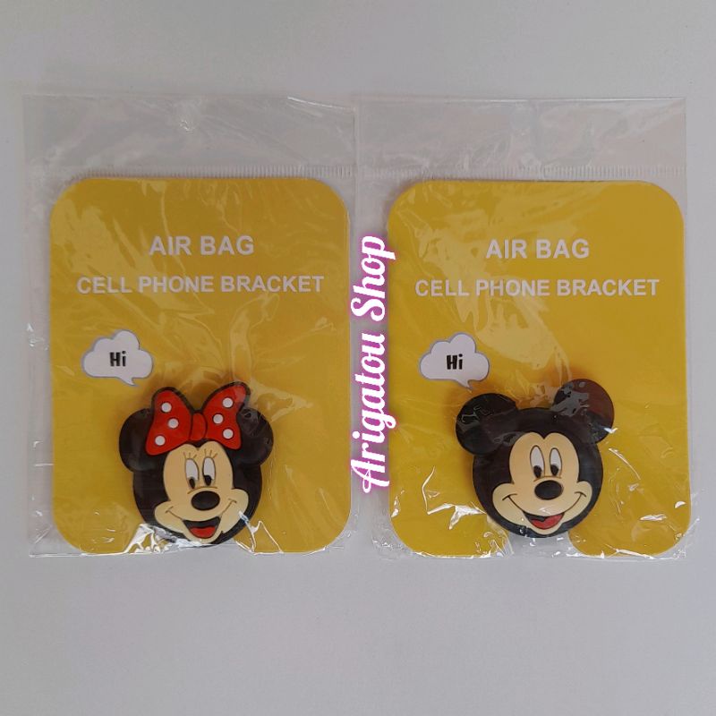 Jual Pop Socket 3D Karakter Gambar Miki Mickey Mini Minnie Mouse ...