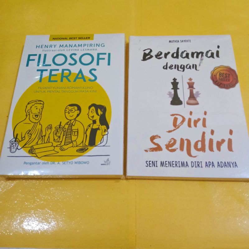 Jual PAKET 2 BUKU (FILOSOFI TERAS + BERDAMAI DENGAN DIRI SENDIRI) [Sakura_bookshop] | Shopee ...