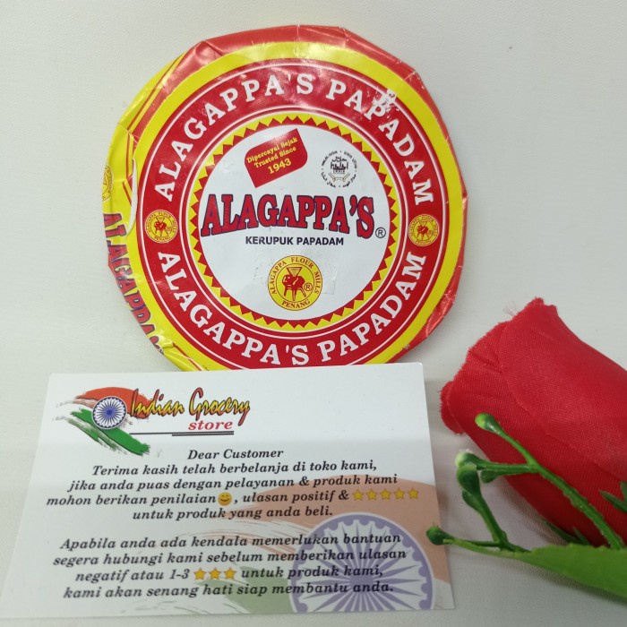 Jual PAPADAM ALAGAPPAS 100 GR | Shopee Indonesia
