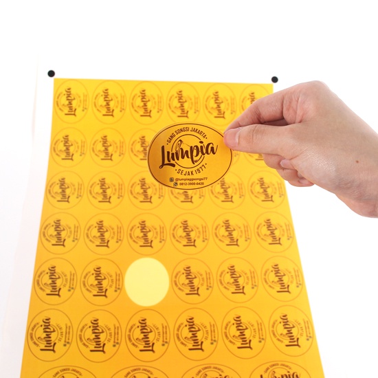 Jual CETAK STIKER GOLD EMAS / PRINT LABEL KEMASAN / STICKER EMAS ...