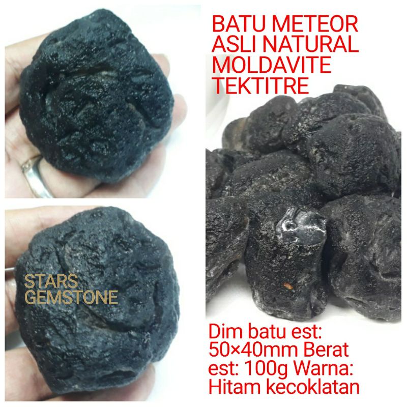 Jual BATU METEOR ASLI NATURAL MOLDAVITE TEKTITRE | Shopee Indonesia