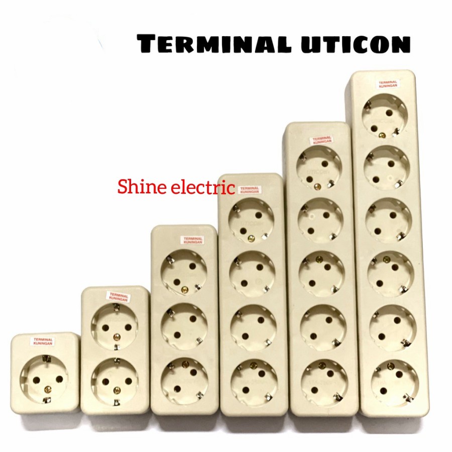 Jual Stopkontak Arde Uticon 1 2 3 4 5 6 Lubang Colokan Stop Kontak | Shopee Indonesia