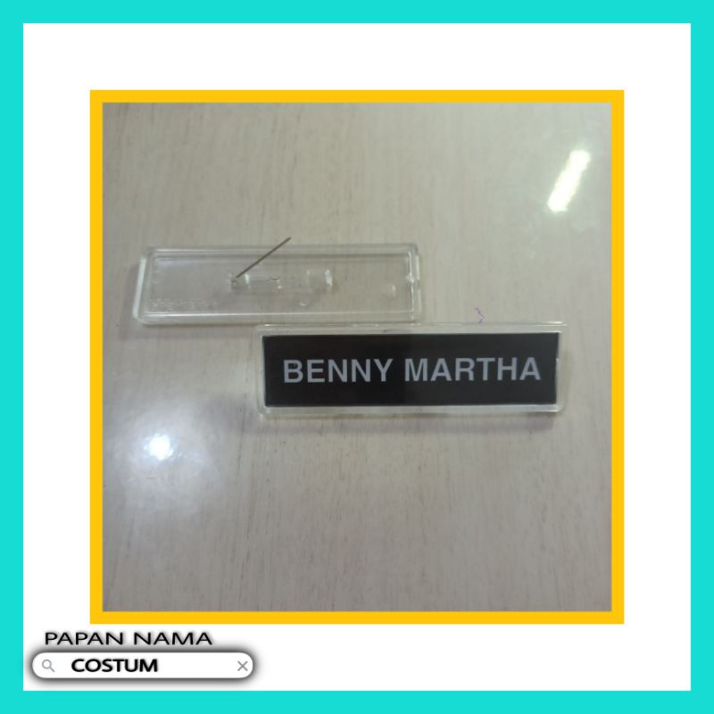 Jual PAPAN NAMA PIN BROSS COSTUM | Shopee Indonesia