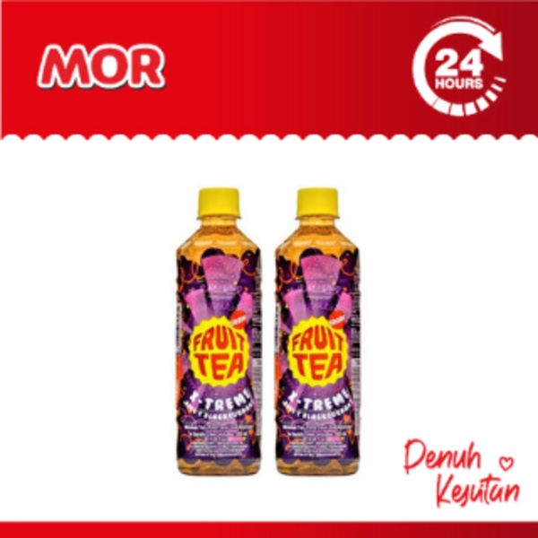 Jual DAPAT 2 FRUIT TEA Xtreme Teh Rasa Apel Blackcurrent Btl 500 ml ...