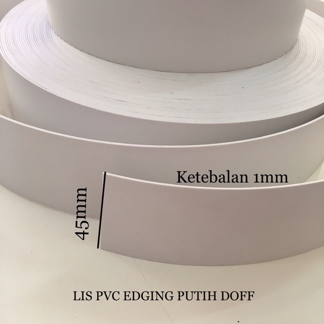 Jual LIS PVC EDGING PUTIH DOFF | Shopee Indonesia
