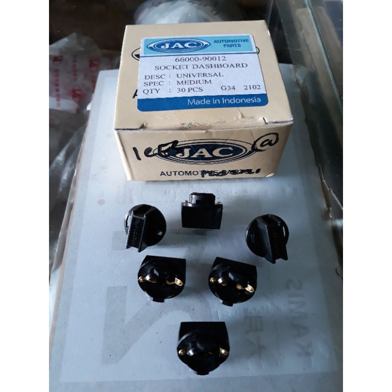 Jual Soket Fitting Lampu T10 Medium Dashboard/ Socket Instrumen Panel ...