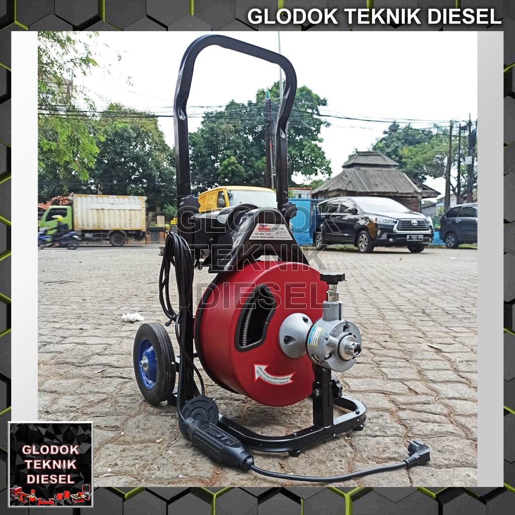 Jual Mesin Pembersih Pipa Electric Drain Cleaner 30Meter WIPRO W7062 W ...