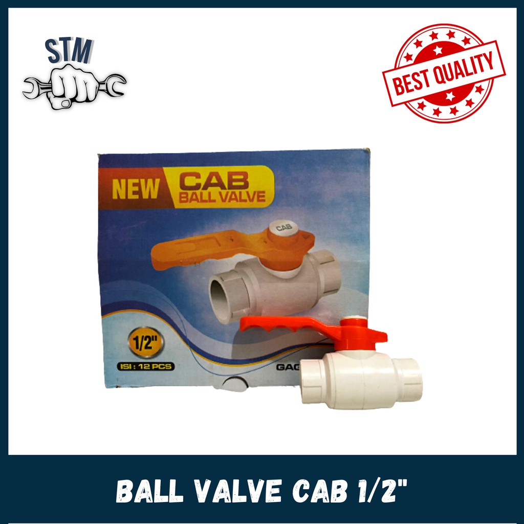 Jual BALL VALVE PVC / CAB BALL VALVE | Shopee Indonesia