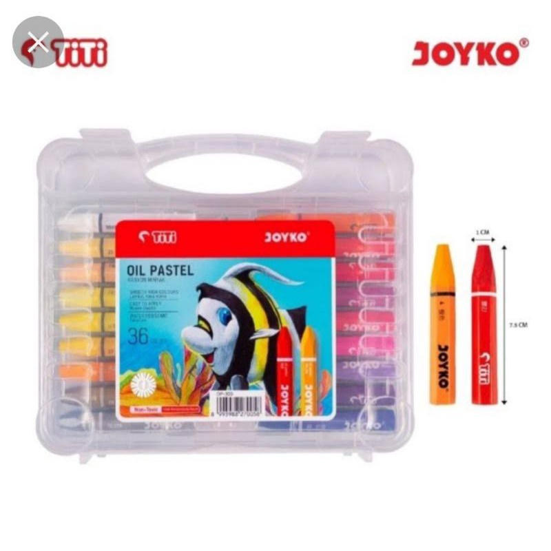 Jual HAN STATIONERY Crayon Joyko isi 36 Colours(Free penghapus Joyko ...