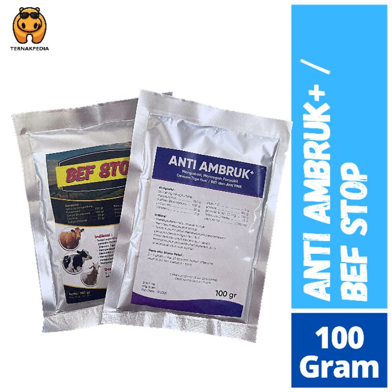 Jual Anti Ambruk 100 gram - Suplemen untuk sapi ambruk - Obat Sapi ...