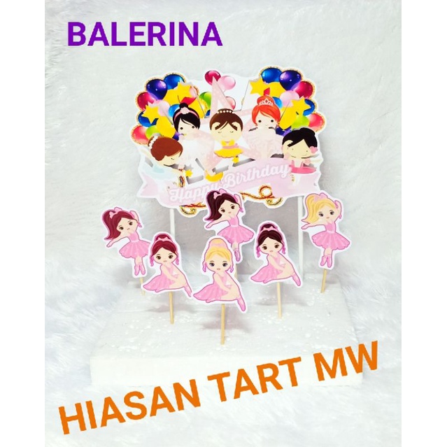 Jual Topper Cake Ulang Tahun Karakter Perempuan / Hiasan Kue Tart ...