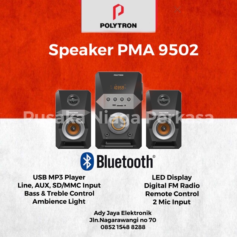 Jual SPEAKER AKTIF POLYTRON PMA9502 | Shopee Indonesia
