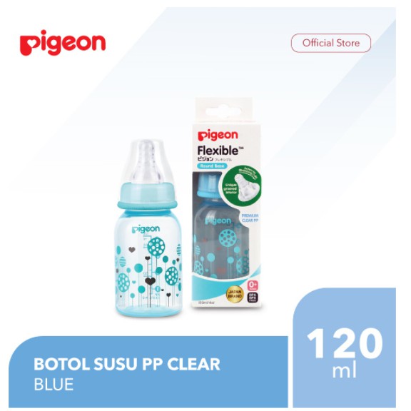 Jual Pigeon Botol Susu PP Clear RP 120ml BLUE Dot Bayi Botol Susu Pigeon Ukuran 120ml | Shopee ...