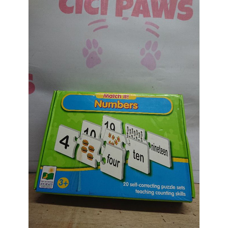 Jual match it numbers the learning journey cocokan angka | Shopee Indonesia