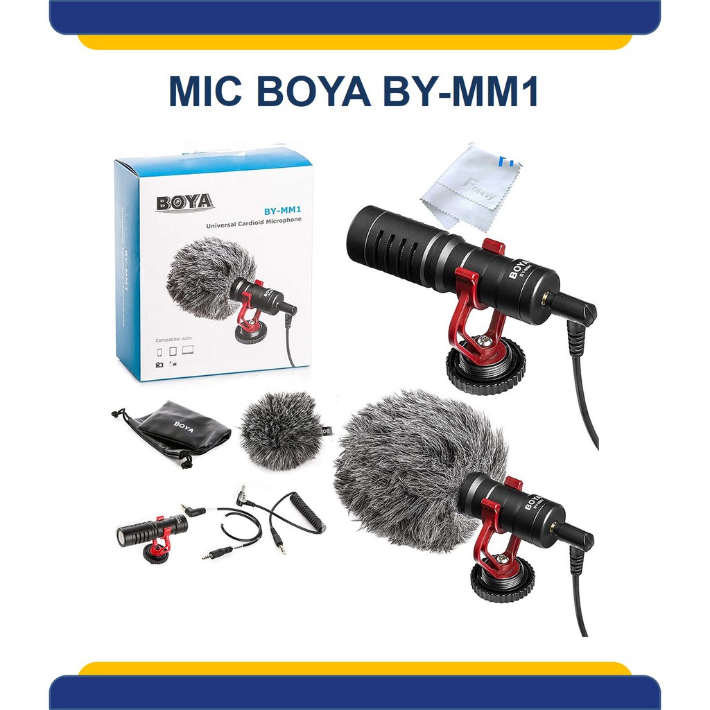 Jual MIC BOYA BY-MM1 Cardiodid Microphone Shotgun for camera video ...