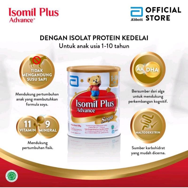 Jual ISOMIL PLUS ADVANCE SOYA 850 GRAM | Shopee Indonesia