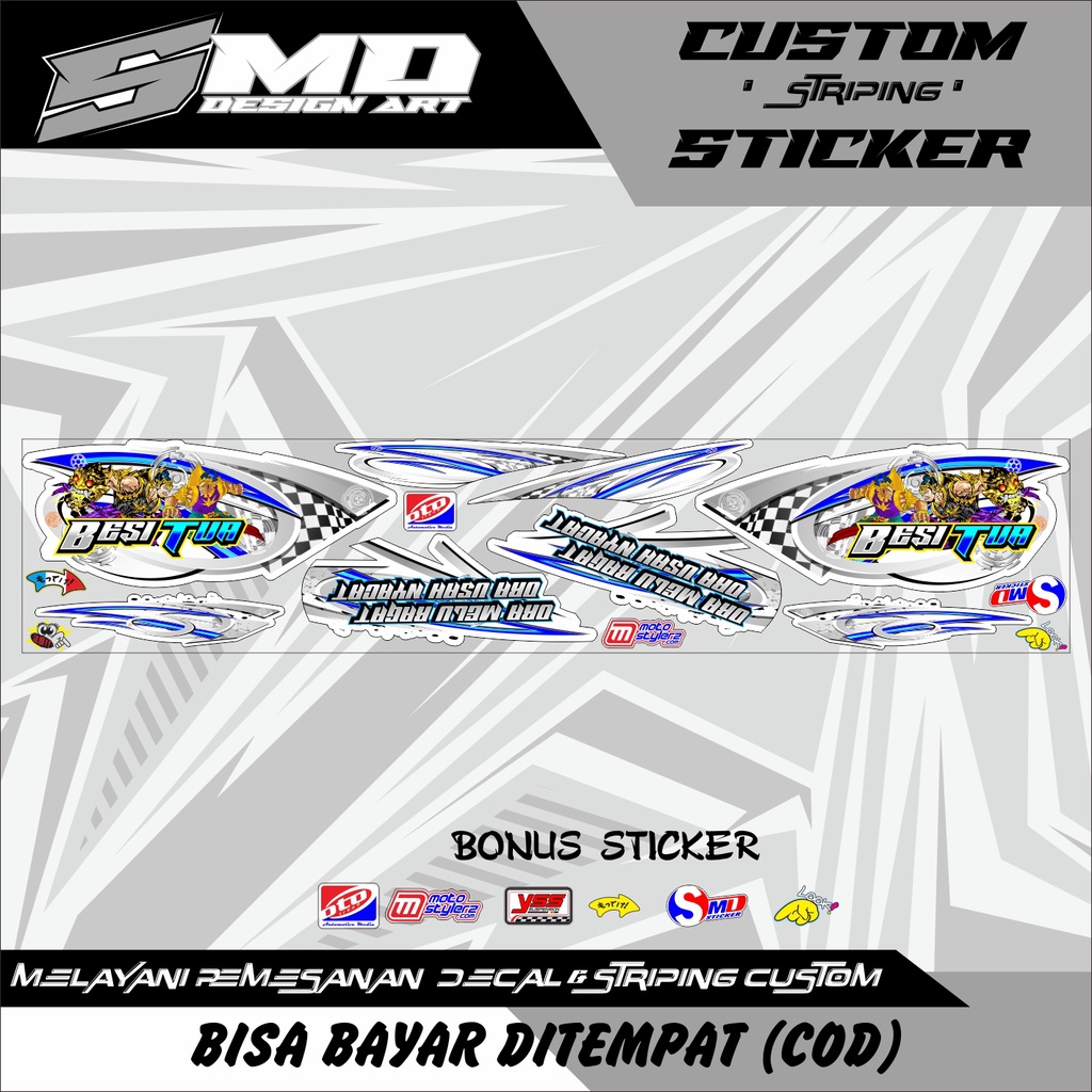 Jual STRIPING STICKER C70 RACING BESI TUA VARIASI KEREN TERBARU ...
