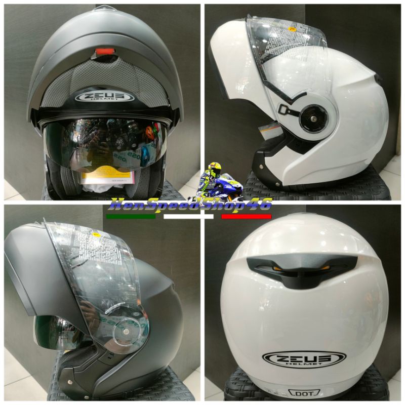 Jual HELM ZEUS ZS3050 BLACK DOFF WHITE MODULAR FLIPUP ZS-3050 MODULAR NEW PRODUK | Shopee Indonesia