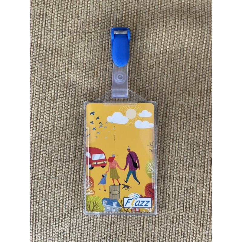 Jual Tempat id card name tag acrylic akrilik plus penjepit jepit kerang ...